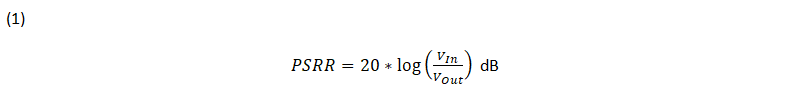 Measuring The Power Supply Rejection Ratio